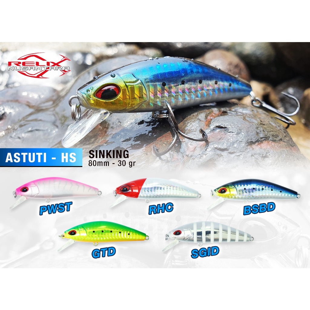 Jual Terbaru!!! Lure Relix Nusantara Astuti HS 30gr 80mm super killer | Shopee Indonesia