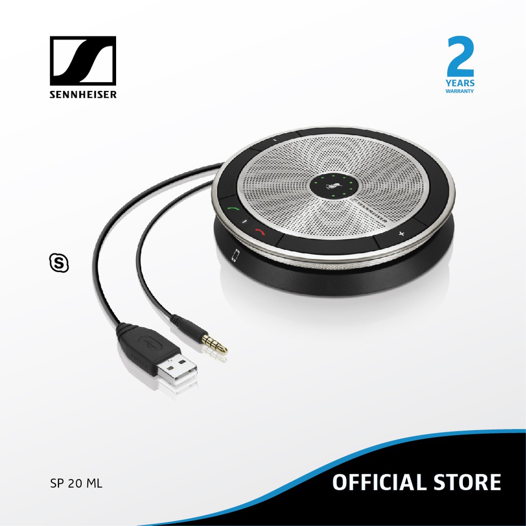 Jual Sennheiser SP 20 ML Speaker Portable - Speaker Conference | Shopee ...