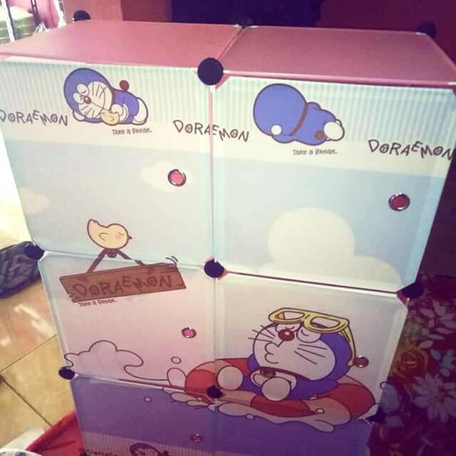 Jual Lemari rakit Fiber Karakter Doraemon | Shopee Indonesia