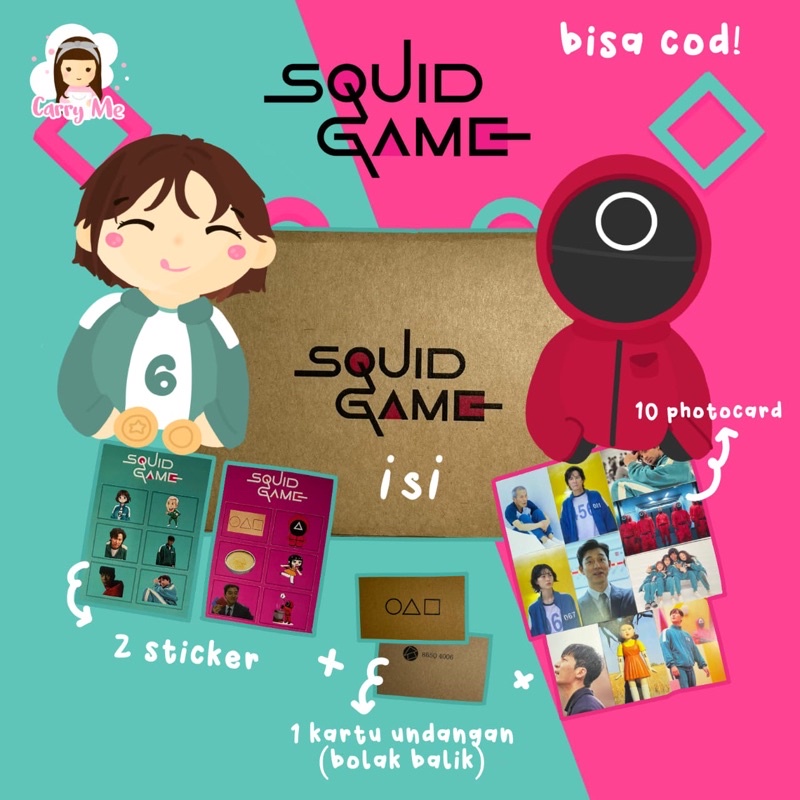 Jual Squid Game Card/Kartu Squid Game/Photocard Squid Game/Stiker Squid ...