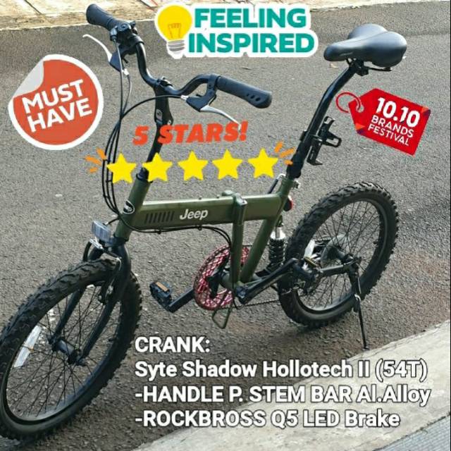 Jual Sepeda JEEP (FRAME with SUSPENSION) | Shopee Indonesia