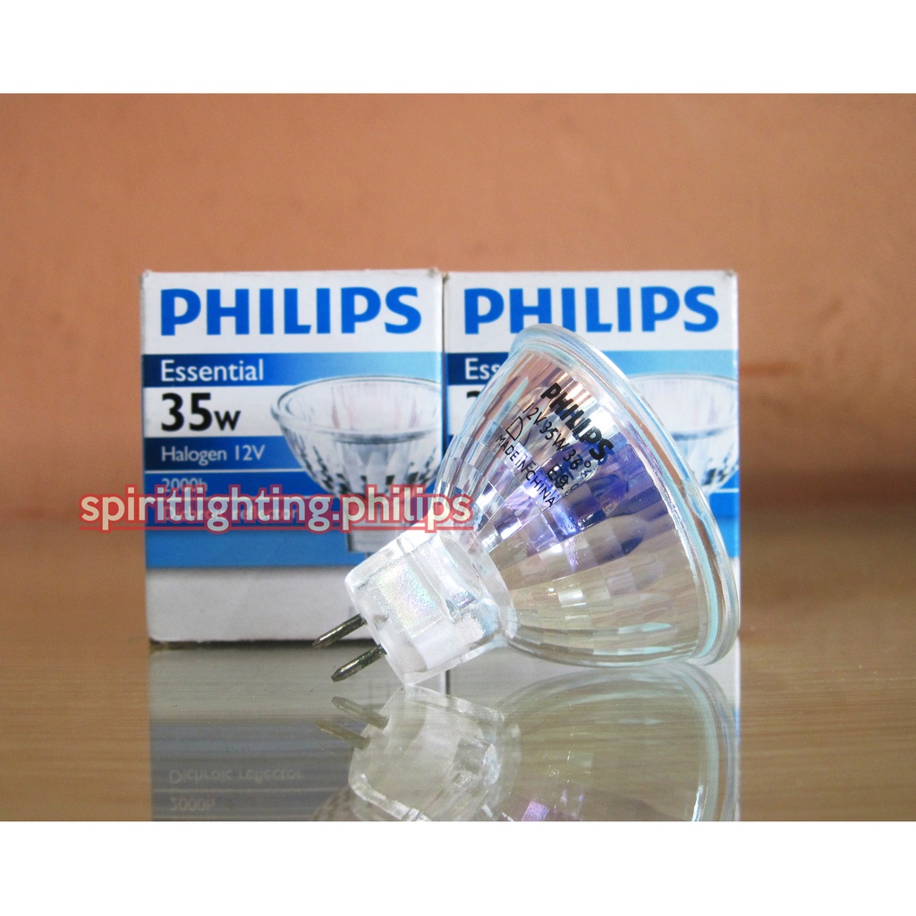 Jual Lampu Philips Essential Halogen 12V Dichroic Reflector 20W, 35W, 50W | Shopee Indonesia