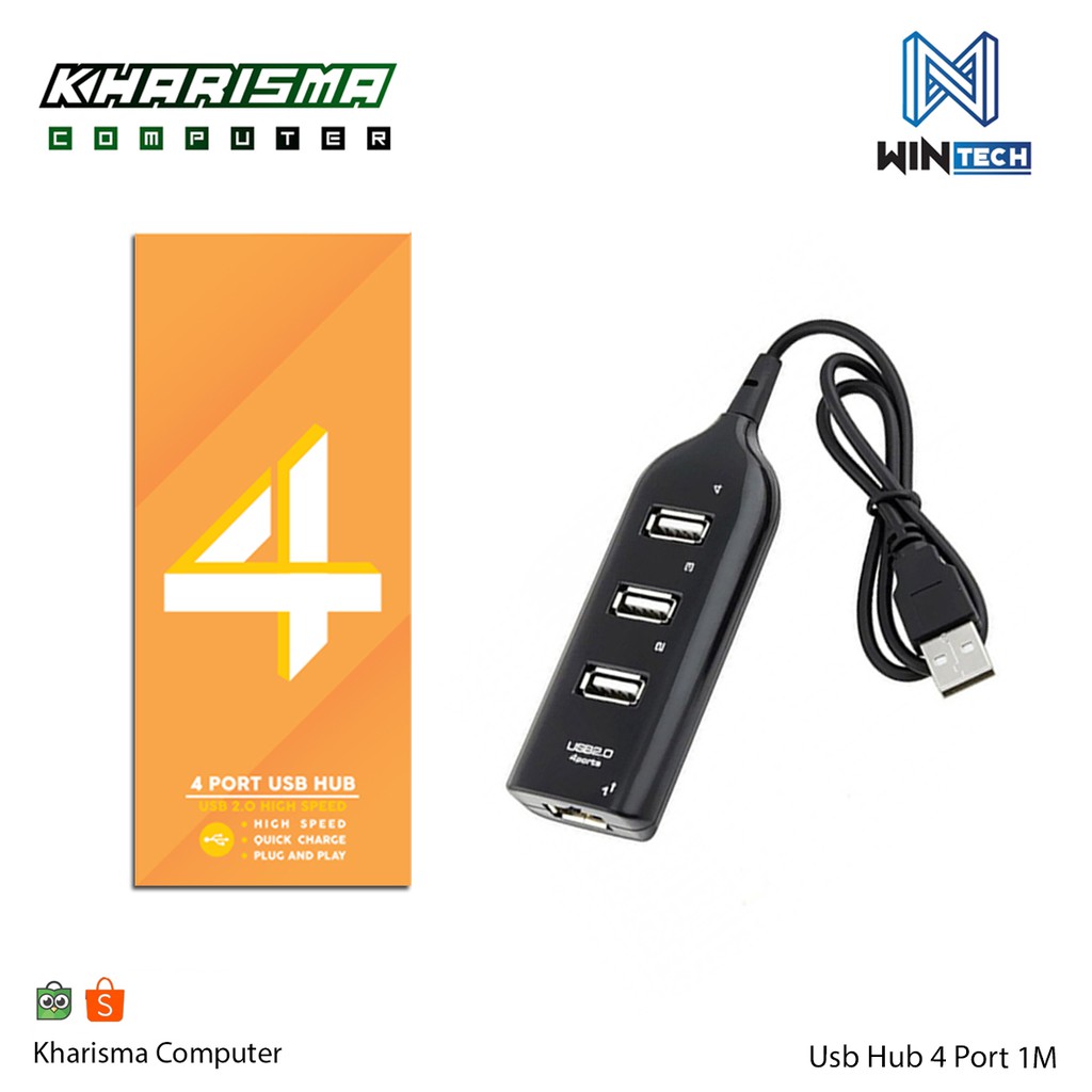 Jual USB HUB 1M 4 port / HUB 4 port | Shopee Indonesia