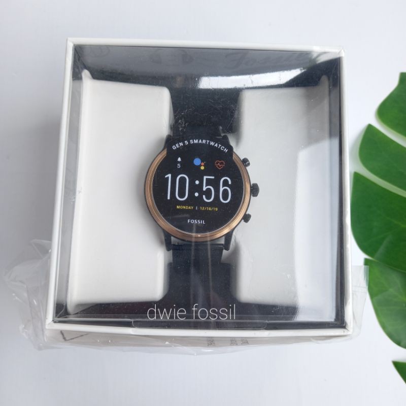 Jual Jam Fossl Gen 5 Smartwatch Juliana Black Mesh FTW6036 Original ...
