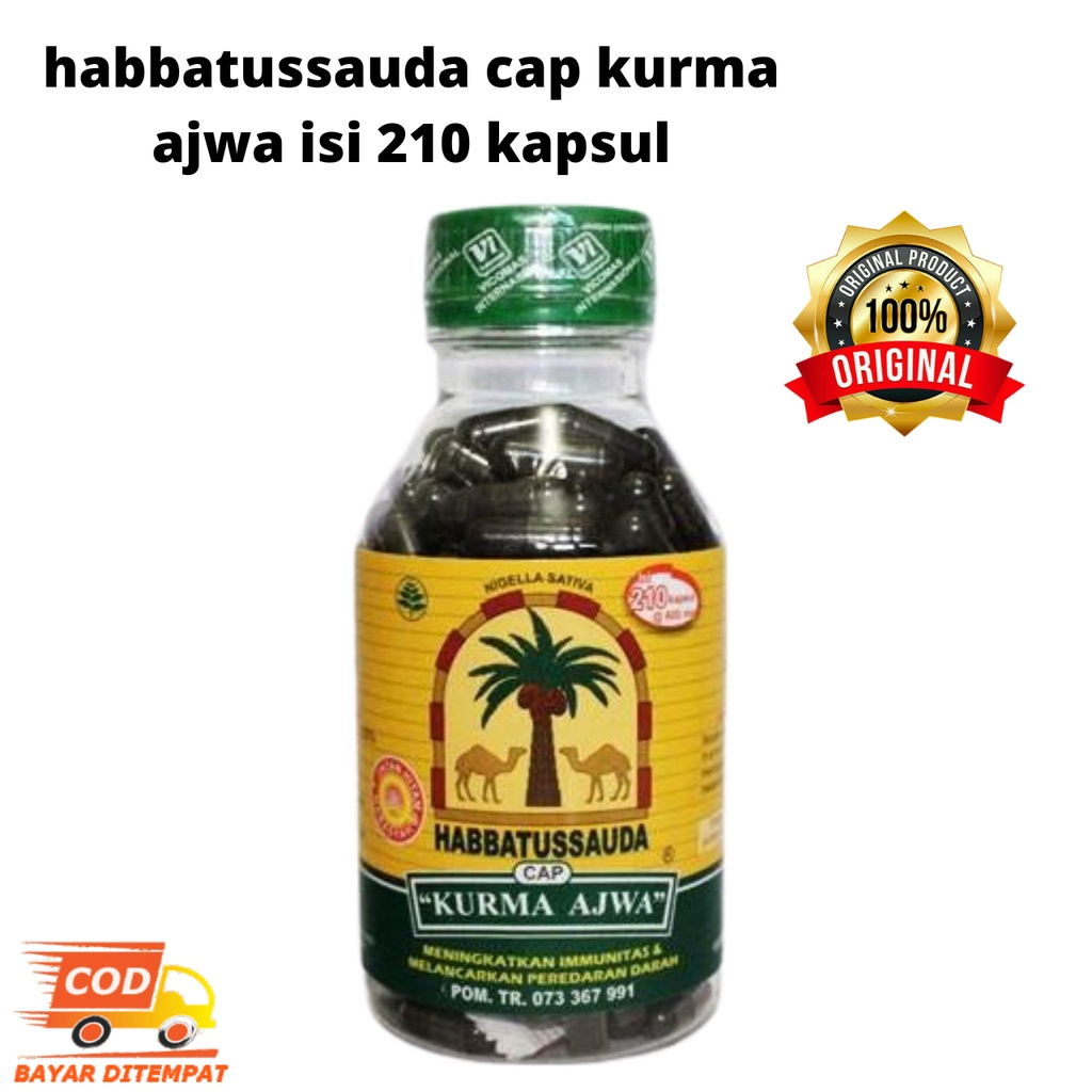 Jual HABBATUSSAUDA CAP KURMA AJWA VICOMAS - HABBATUSSAUDA KURMA AJWA ...