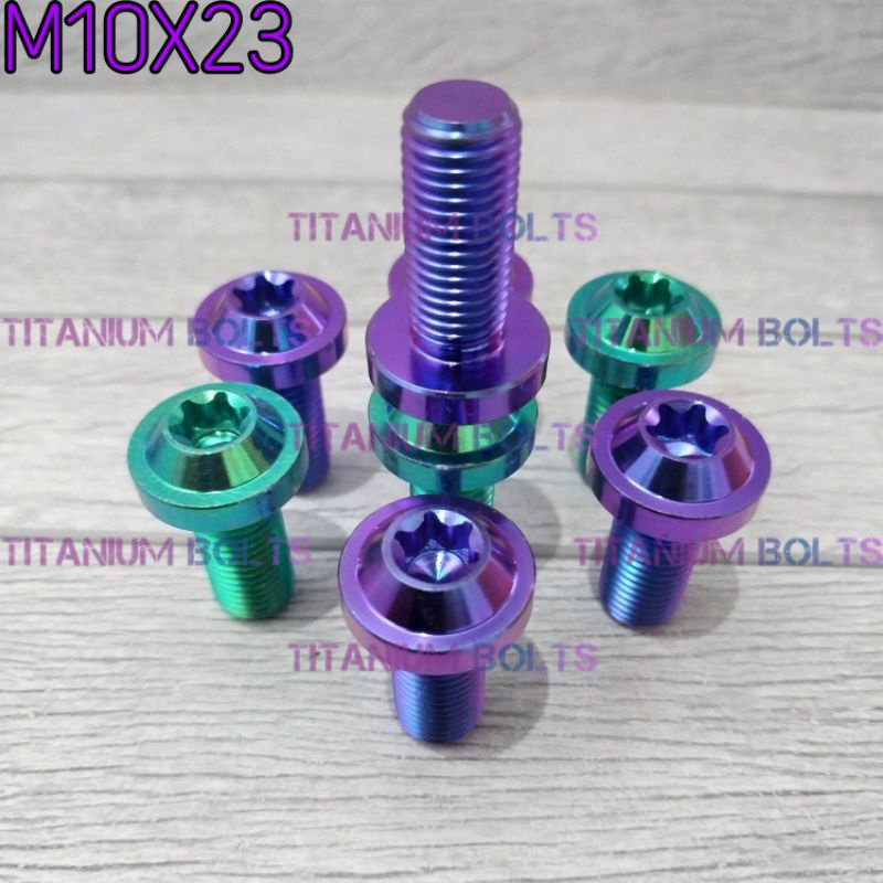 Jual Baut Titanium Bolts GR5 Baut Payung Titanium Braket Kaliper Yamaha ...
