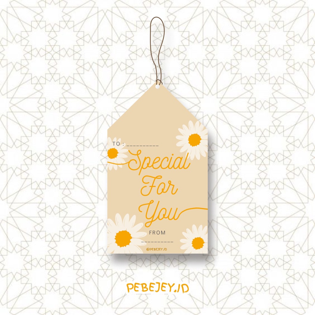 Jual Gift Tag/Kartu Ucapan/Kado/Hadiah/Custom/Request/Hamper/Hang Tag ...