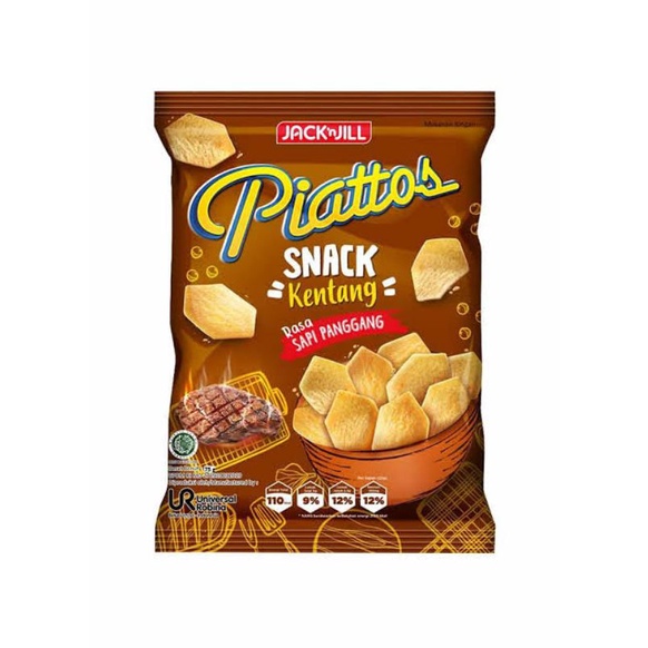 Jual PIATTOS SNACK RASA SAPI PANGGANG (1 RENCENG ISI 10 ECER 2000 ...