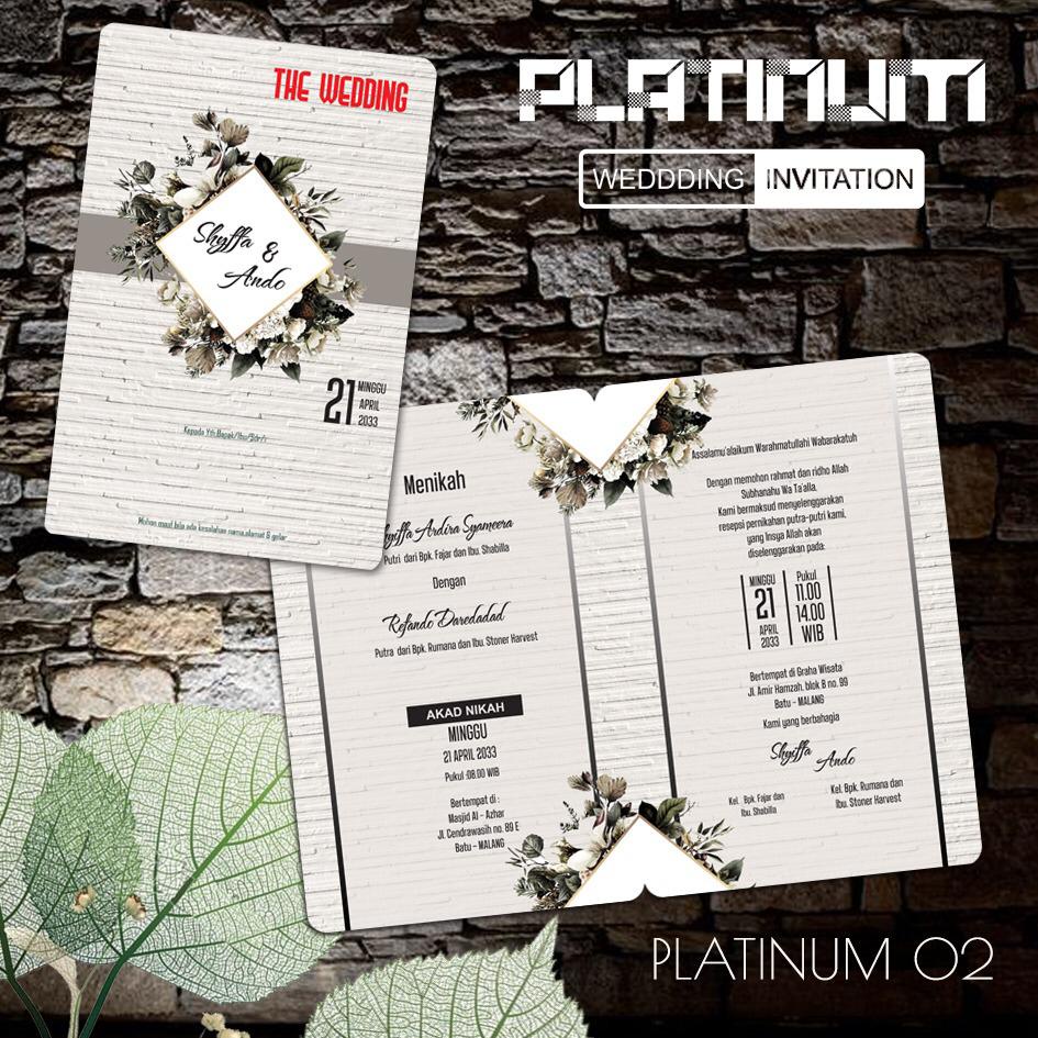 Jual PLATINUM 02 Blanko Undangan | Blangko Undangan | Undangan Murah | Shopee Indonesia