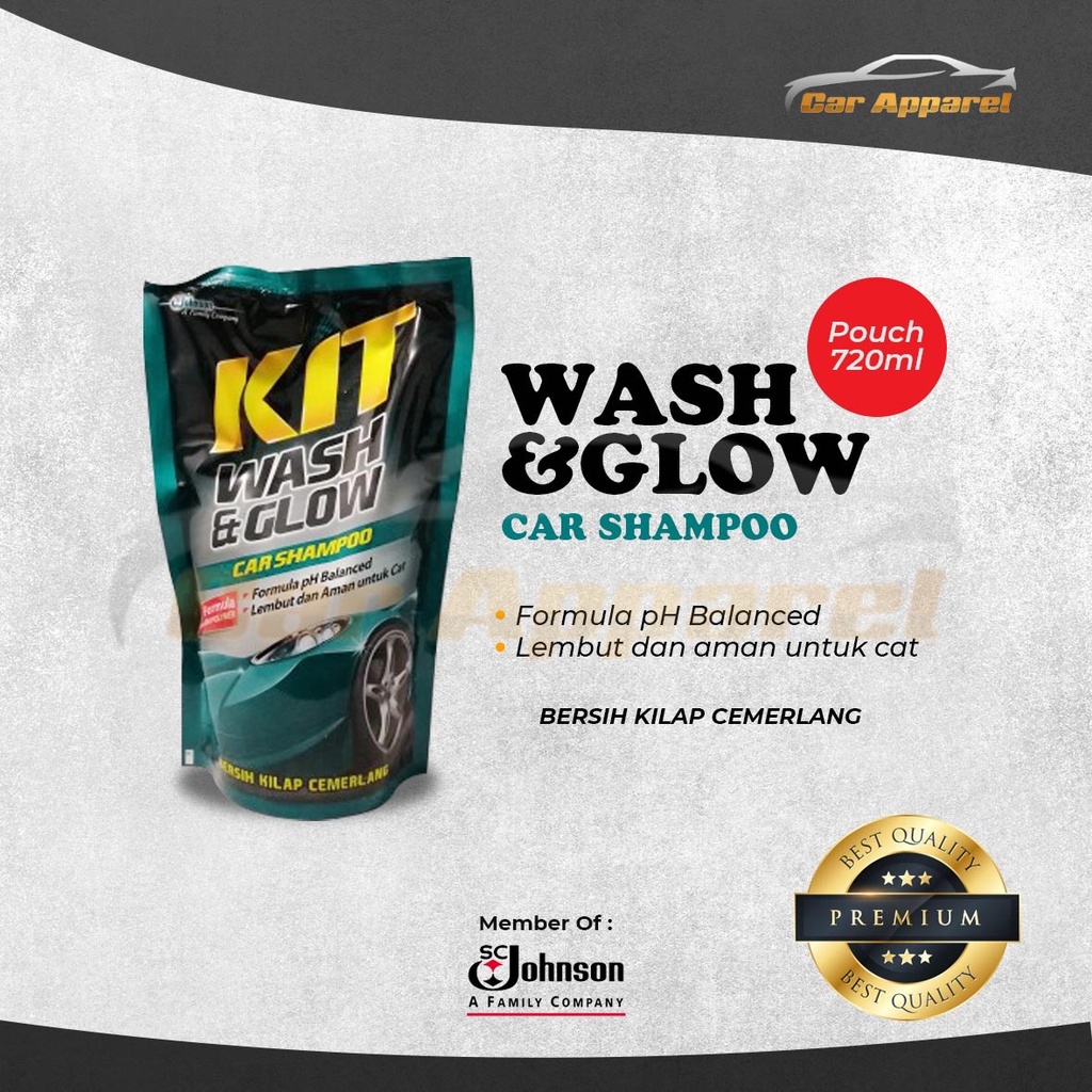 Jual KIT WASH AND GLOW MOBIL MOTOR SHAMPOO POUCH 720ML | Shopee Indonesia