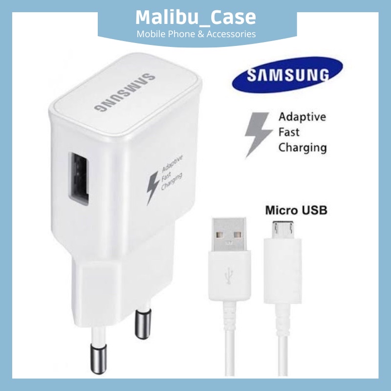 Jual CHARGER SAMSUNG GALAXY FAST CHARGING MICRO USB 2A ORIGINAL CAS ...