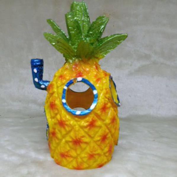 Jual AdAz, hiasan aquarium rumah nanas spongebob besar fiberCode.I.5.X ...