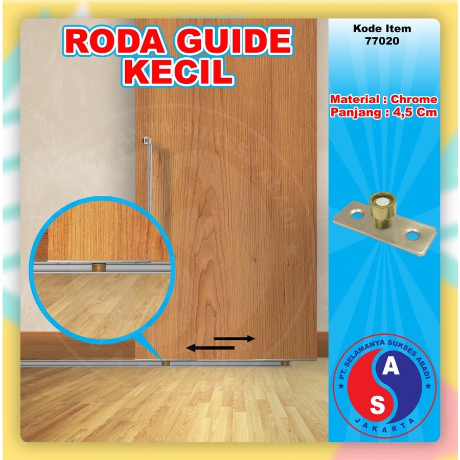 Jual Roda Pintu Sliding Geser Bawah Guide Putar HF Besar Kecil | Shopee ...