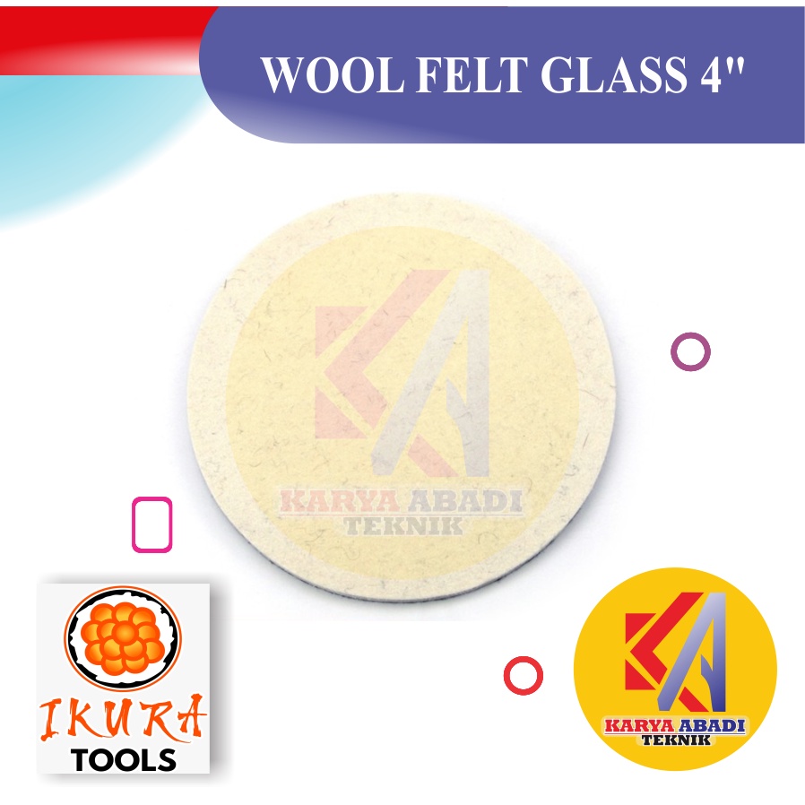 Jual Busa Wool Poles Kaca Mobil 4" Wool Felt Glass Polishing 4 Inch ...