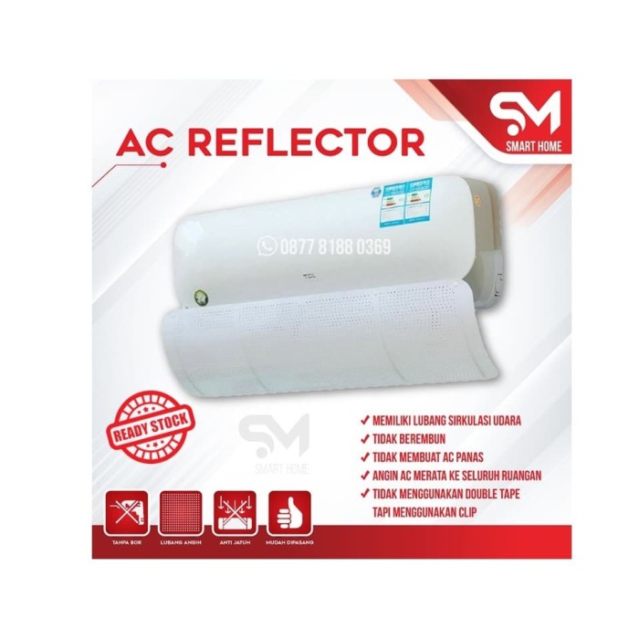 Jual Segera Miliki Ac Reflector/ Penahan Angin Ac Split - Putih Polos ...