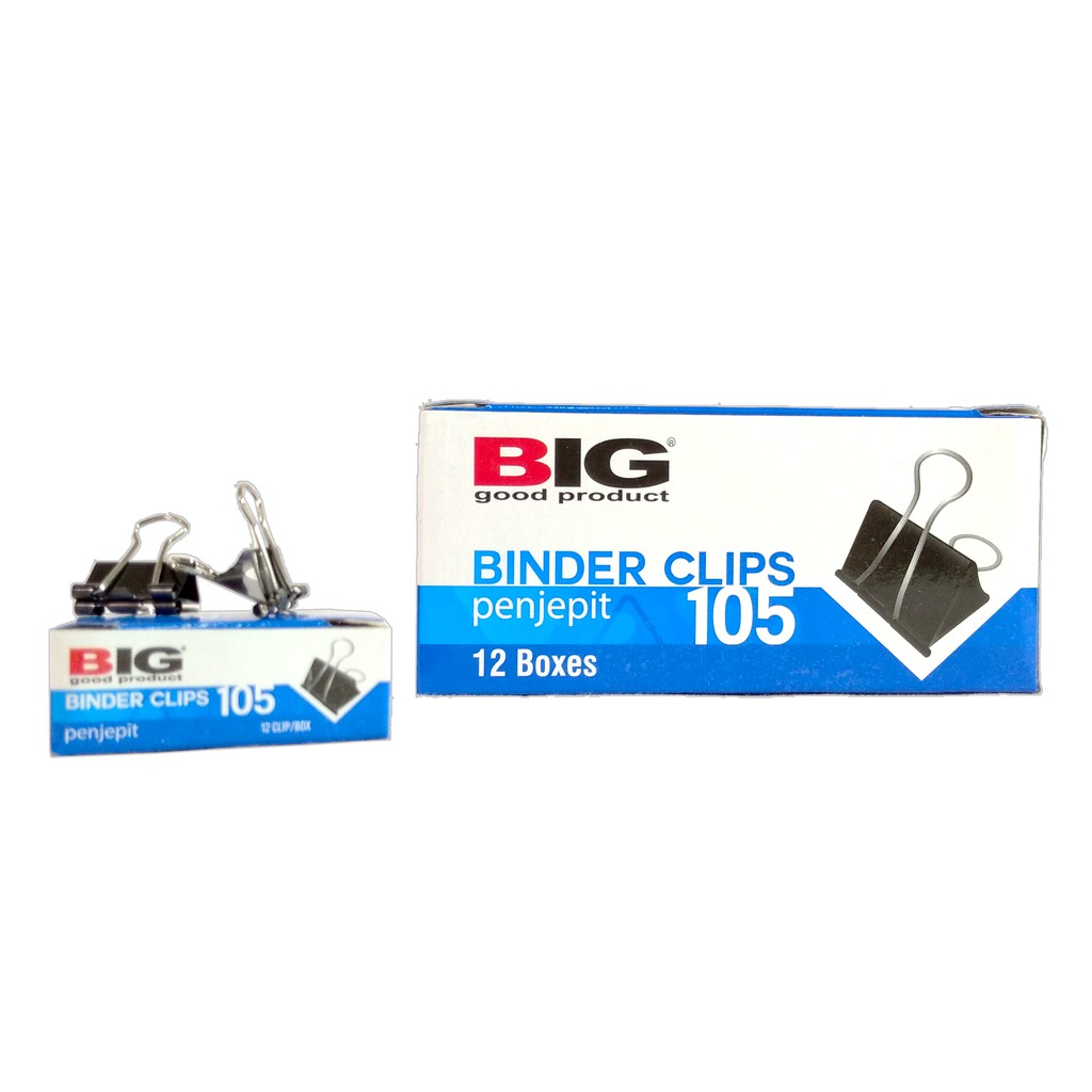 Jual BINDER CLIP MEREK BIG / PAPER CLIP - BIG 105 | Shopee Indonesia