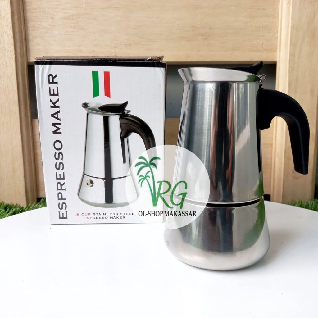Jual MOKA POT ESPRESSO TEKO STOVETOP FILTER 100 ML | Shopee Indonesia