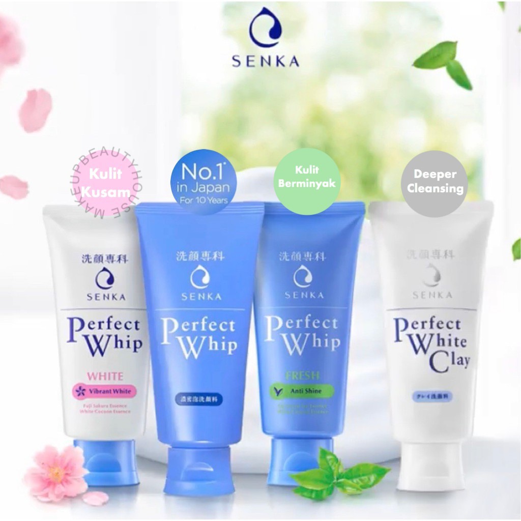 Jual SENKA - Perfect White Clay Facial Foam From Japan 120g ( Untuk ...