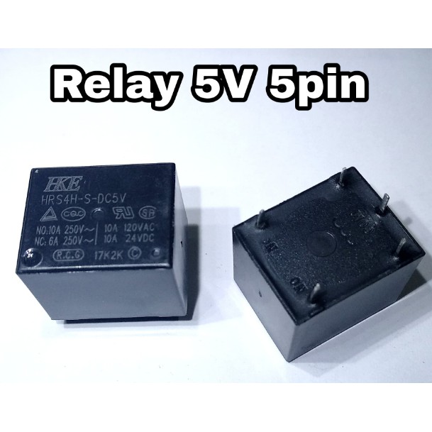 Jual Relay HKE 5Volt 5Pin Hitam - Rangkaian Variasi Lampu 5 v 5 pin ...