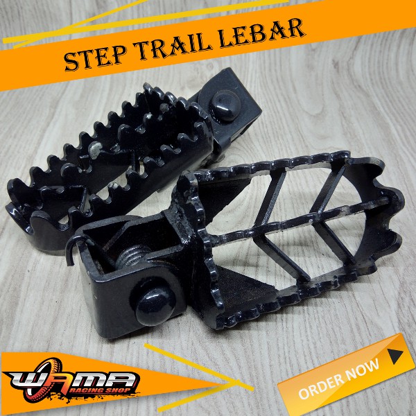Jual Step Motor Trail Lebar Variasi Modisikasi FootStep | Shopee Indonesia
