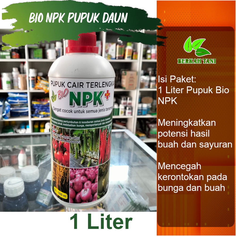 Jual Bio NPK 1 Liter Pupuk NPK Cair Pupuk Penambah Bobot Padi | Shopee Indonesia