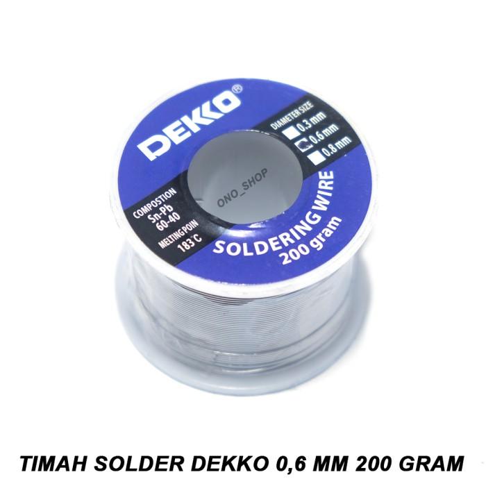 Jual Timah Solder Timah Solder Dekko 0,6 Mm 200 Gram | Shopee Indonesia