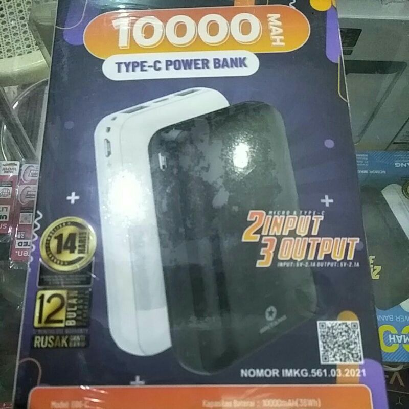 Jual POWER BANK BINTANG G96C 10000 MAH | Shopee Indonesia