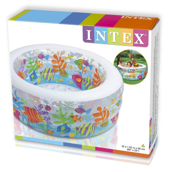 Jual Intex Aquarium Pool. Kolam Karet Renang Anak. Ukuran 1.52m x 56cm (60 x 22 inch) | Shopee ...