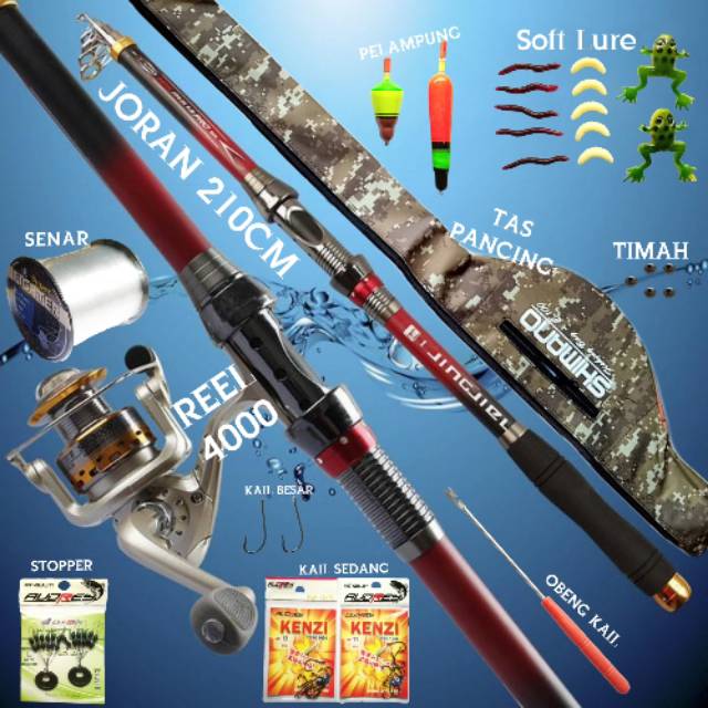 Jual 1 Set Alat Pancing Laut 210cm | Shopee Indonesia