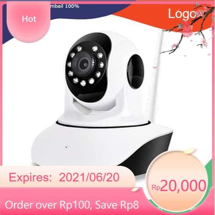 Jual IP Camera Wifi HD720 P2P With 2 Way Audio,Motion Sensor Alarm ...