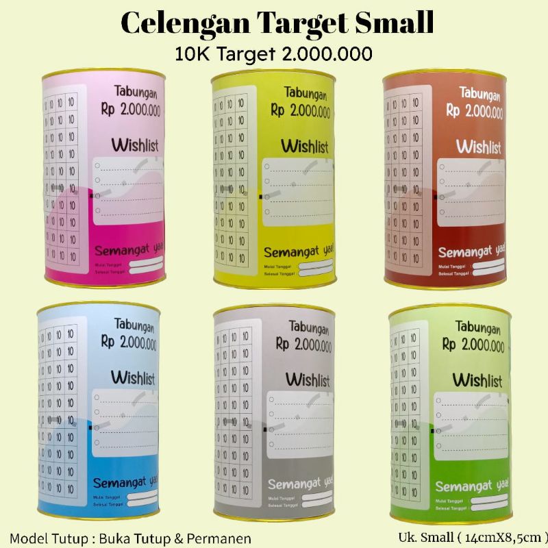 Jual Celengan Target Murah 10k Target 2jt Celengan Viral Tabungan Unik ...