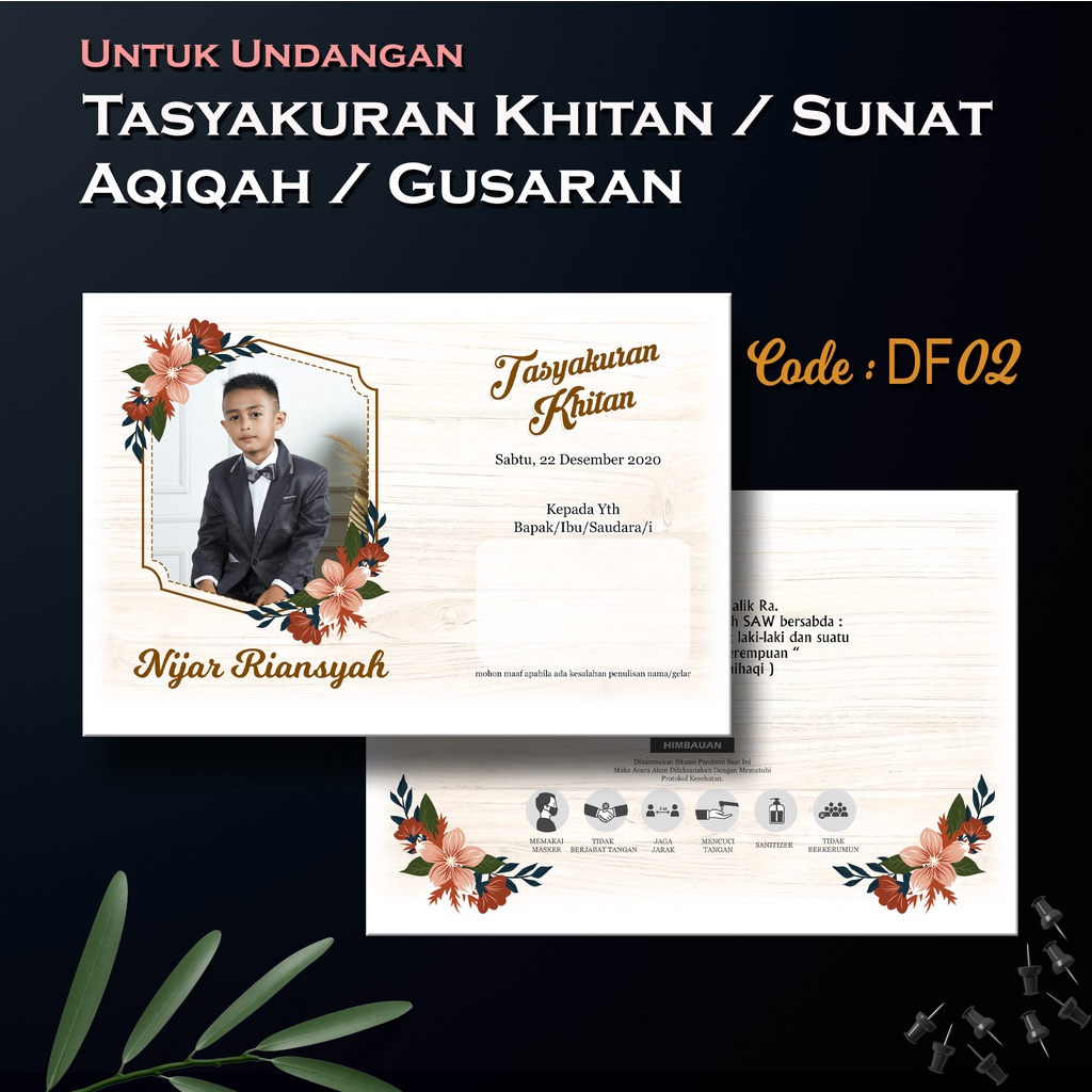 Jual PROMO undangan Khitanan hitan atau syukuran khitan terbaru Bisa ...