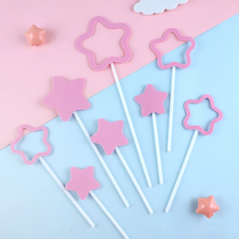 Jual Cake Topper Bintang/Star 1 set 8Pcs | Shopee Indonesia