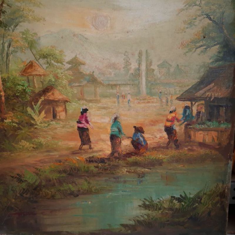 Jual Lukisan Asli Kanvas Oil Painting | Shopee Indonesia