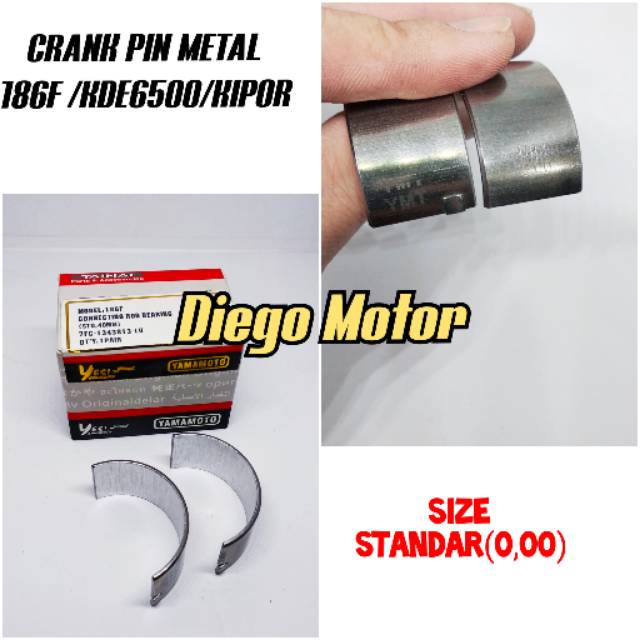 Jual 186F 186FA Crank pin metal metalan jalan mesin genset solar silent Kipor KDE6500 186F 8000w ...