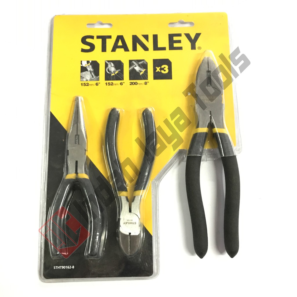 Jual STANLEY Tang Set 3 Pcs HEAVY DUTY - Tang Kombinasi Potong Lancip ...