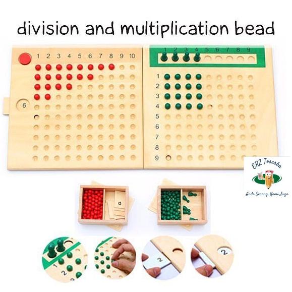Jual Paket Lengkap 2 Board, Montessori Division & Multiplication Bead ...
