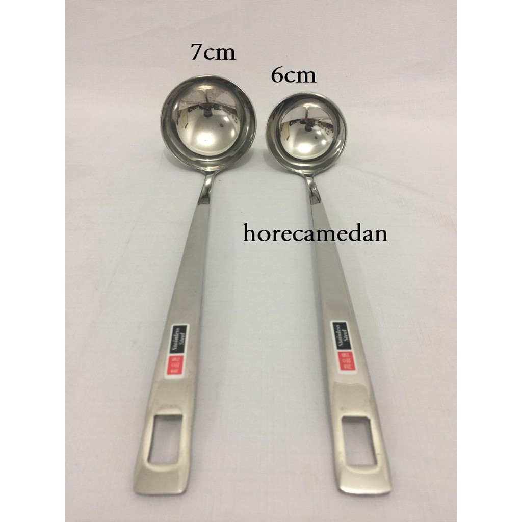 Jual Sendok Sop Gagang Segi Stainless tebal / Irus Sendok Kuah ...