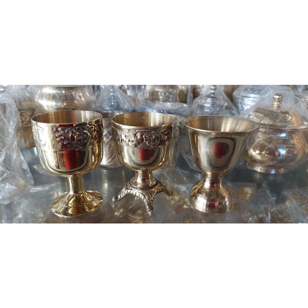 Jual TEMPAT BIJA KUNINGAN BALI POLOS DAN UKIR | Shopee Indonesia