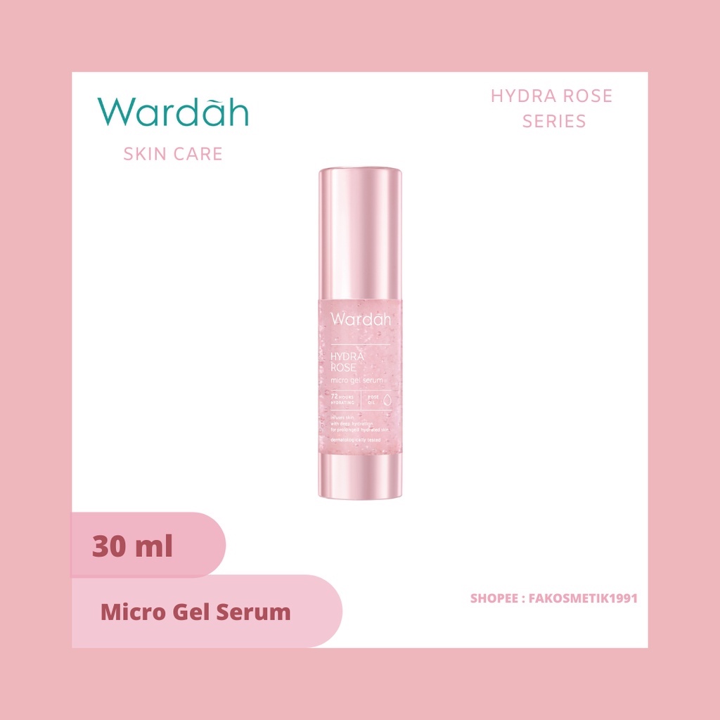 Jual Wardah Hydra Rose Micro Gel Serum 30 ml | Shopee Indonesia