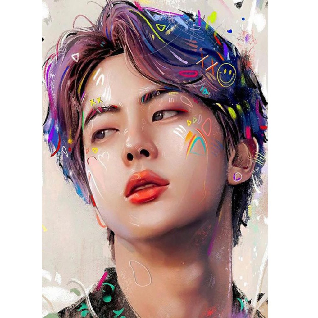 Jual LUKISAN FULL DIAMOND 5D PAINTING (DIY) BTS - A 30x40cm (PxT ...