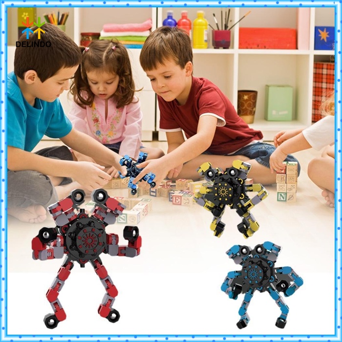 Jual Mainan Fidget Spinner Bentuk Robot Bisa Berubah Bentuk Transform ...