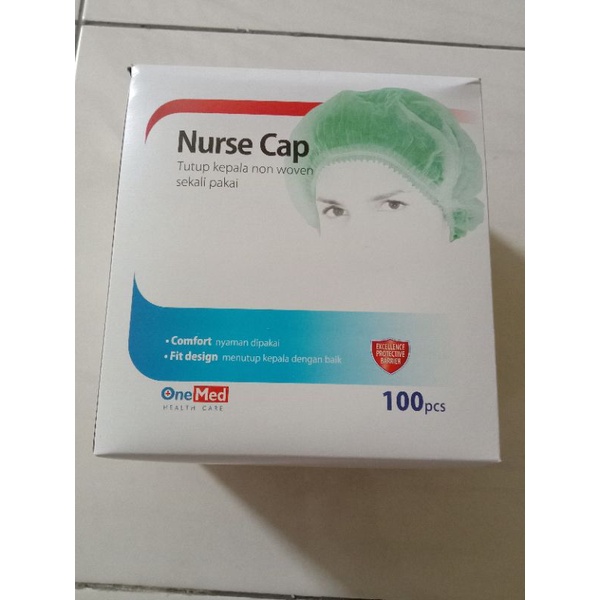 Jual Nurse Cap Onemed 1 Box Isi 100 pcs/Penutup Kepala Non Woven ...