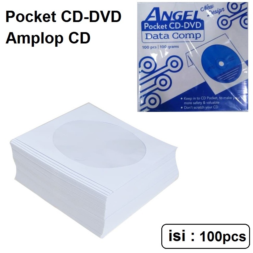Jual Amplop Tempat CD DVD Pocket CD Kertas isi 100pcs | Shopee Indonesia
