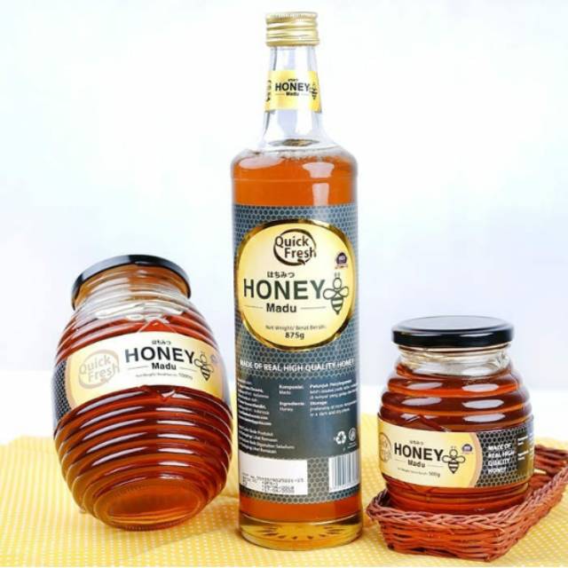 Jual Madu asli serbaguna quick fresh botol 875gr madu botol quick fresh ...