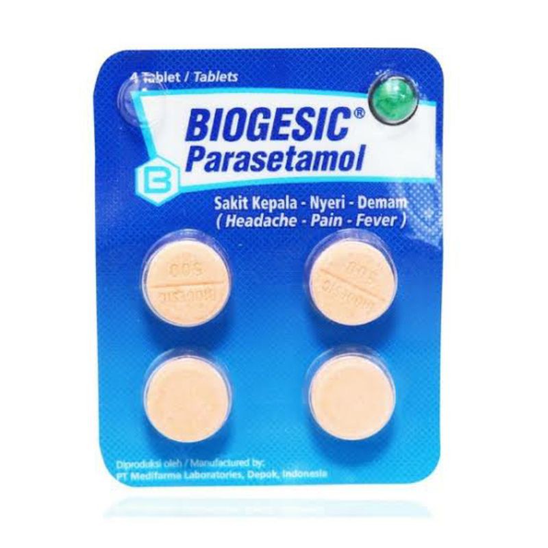 Jual BIOGESIC PARACETAMOL- OBAT DEMAM PEREDA NYERI SAKIT KEPALA ...