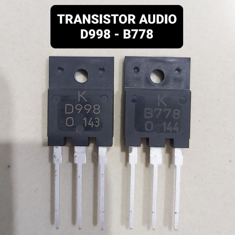 Jual Transistor Audio D998 B778 NPN PNP 778 998 | Shopee Indonesia