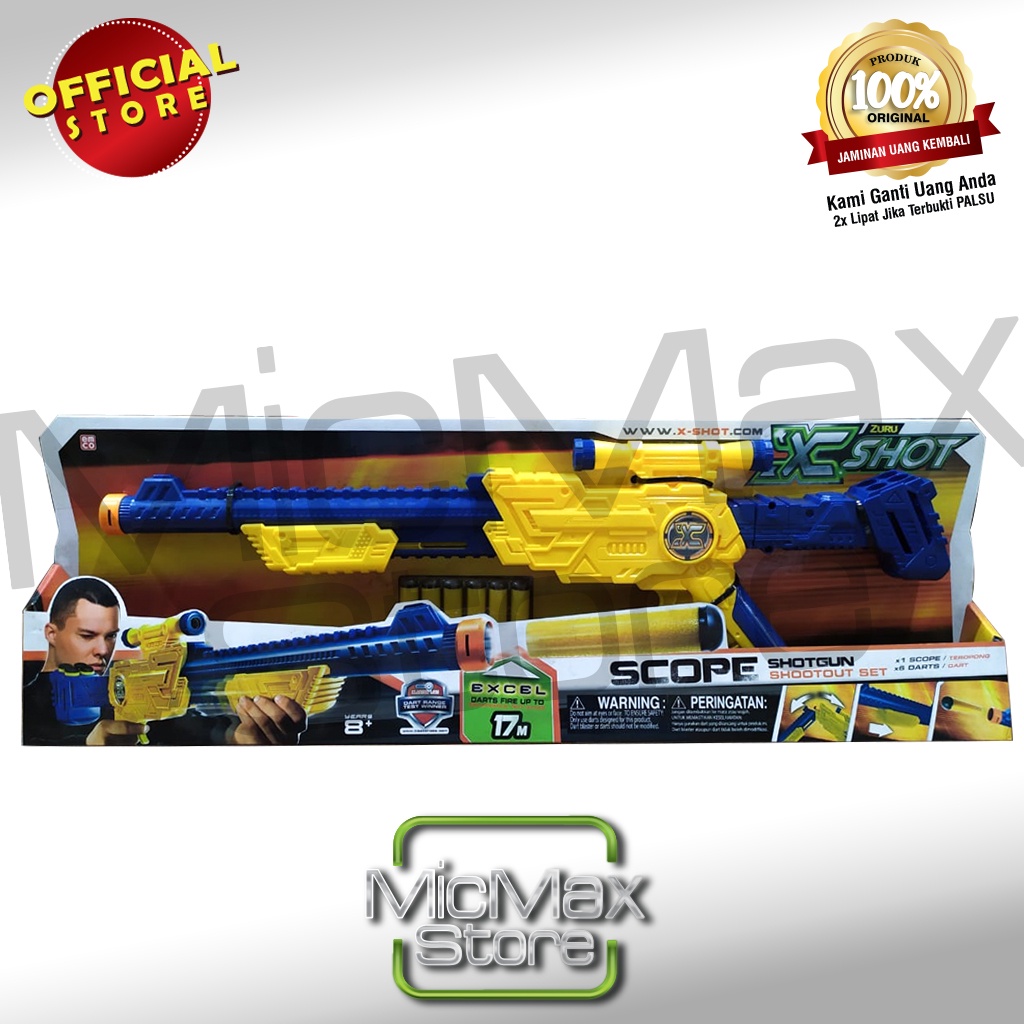 Jual Zuru Xshot X Shot Scope ShotGun Shootout Set Blaster Original ...