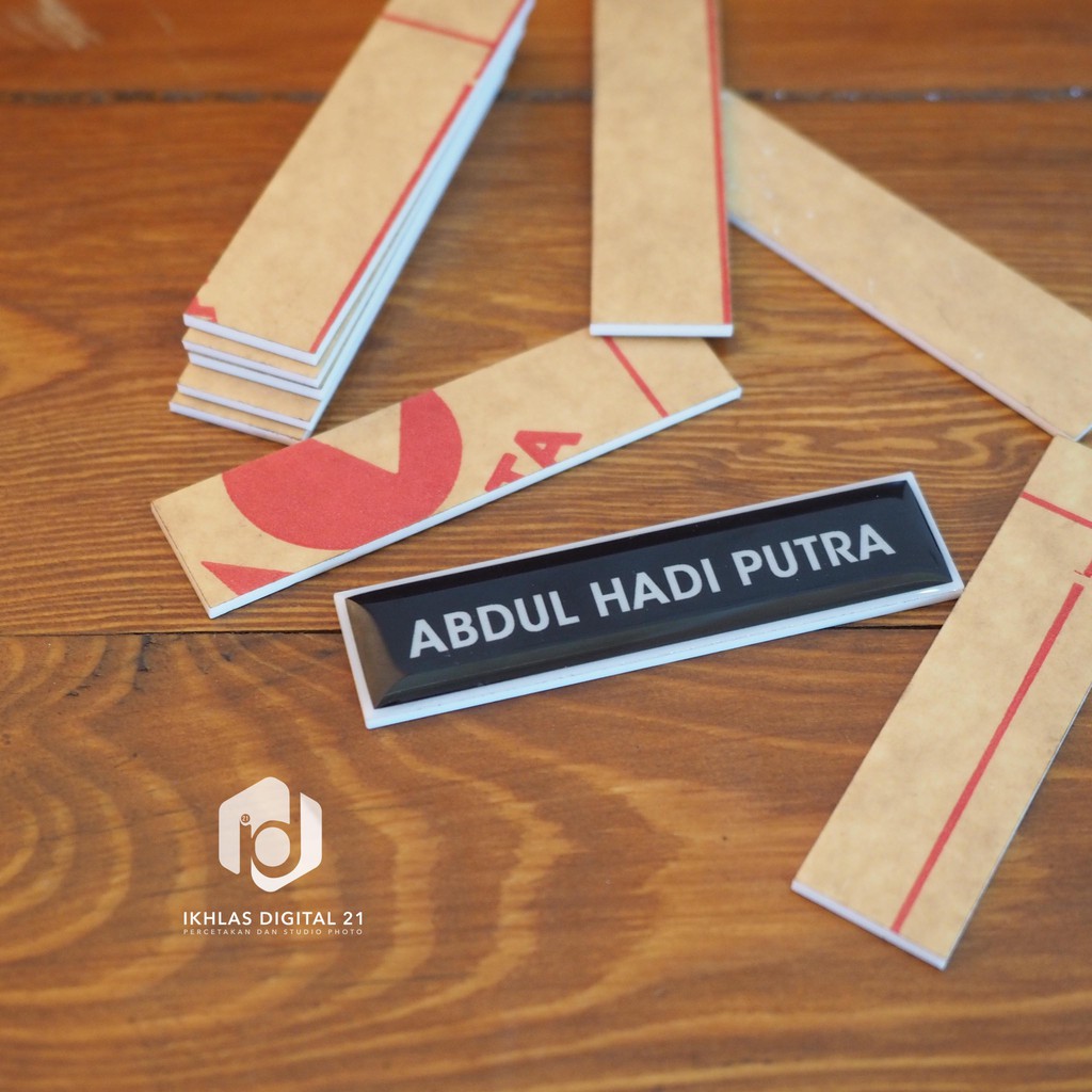 Jual AKRILIK NAME TAG / BAHAN PAPAN NAMA AKRILIK UK. 8 X 2 Cm/WARNA ...