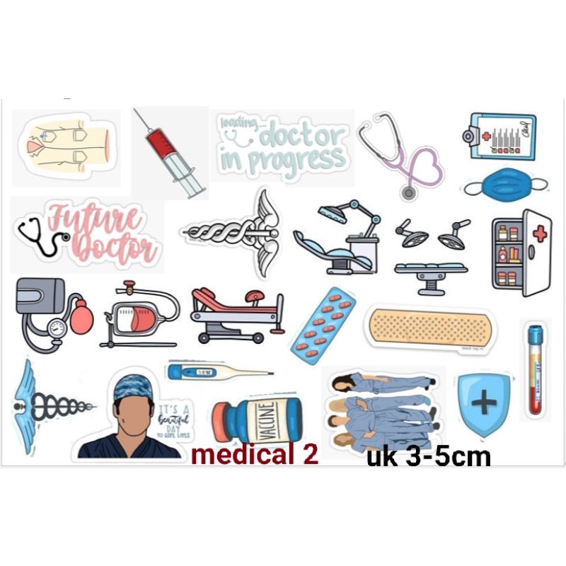 Jual STICKER MEDICAL KESEHATAN MEDIS KEDOKTERAN HOSPITAL PLAYLIST ...